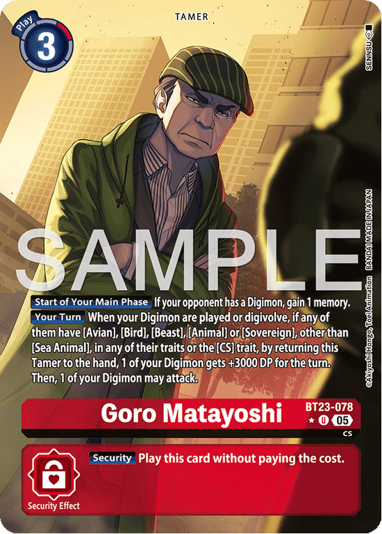 Goro Matayoshi (BT23-078) Alternative Art – Omni Collectables